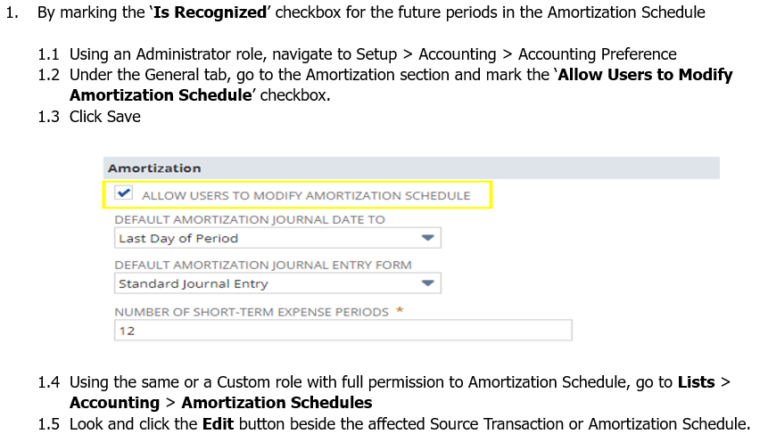 Quickly Stop Incorrect Amortization Journal Entries in NetSuite